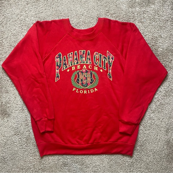 Shirts | Vintage Panama City Beach Pcb Florida Crewneck | Poshmark